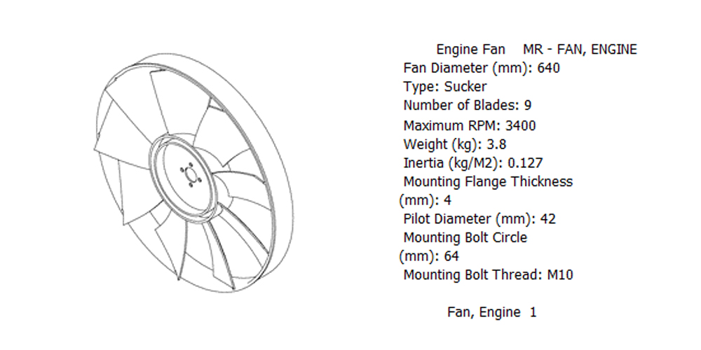 Engine fan 4989478 for cummins diesel engineEngine Fan -CUMMINS DIESEL